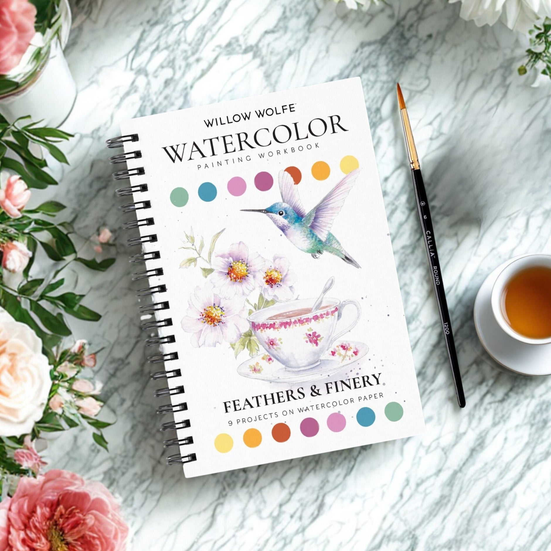 Feathers & Finery Watercolor Workbook – Willow Wolfe Inc